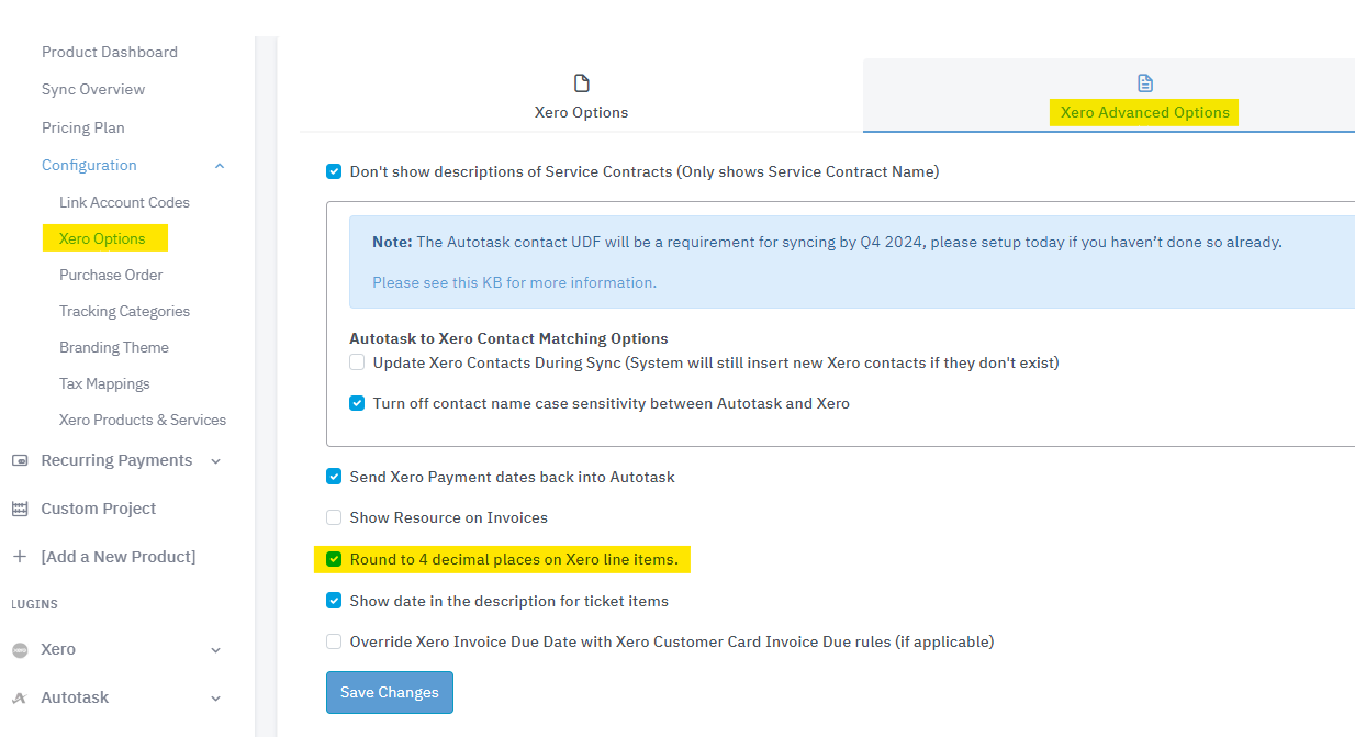 Rounding issues in Xero invoices
